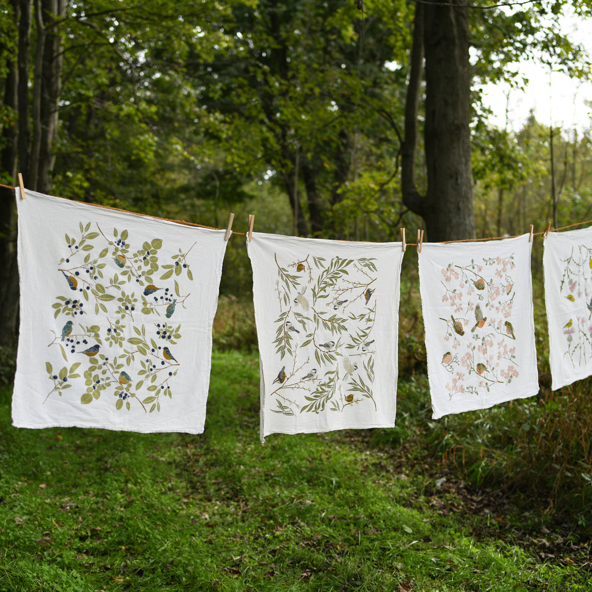 Willow Thicket Kitchen Tea Towel | Reusable Botanical Towels – June & December