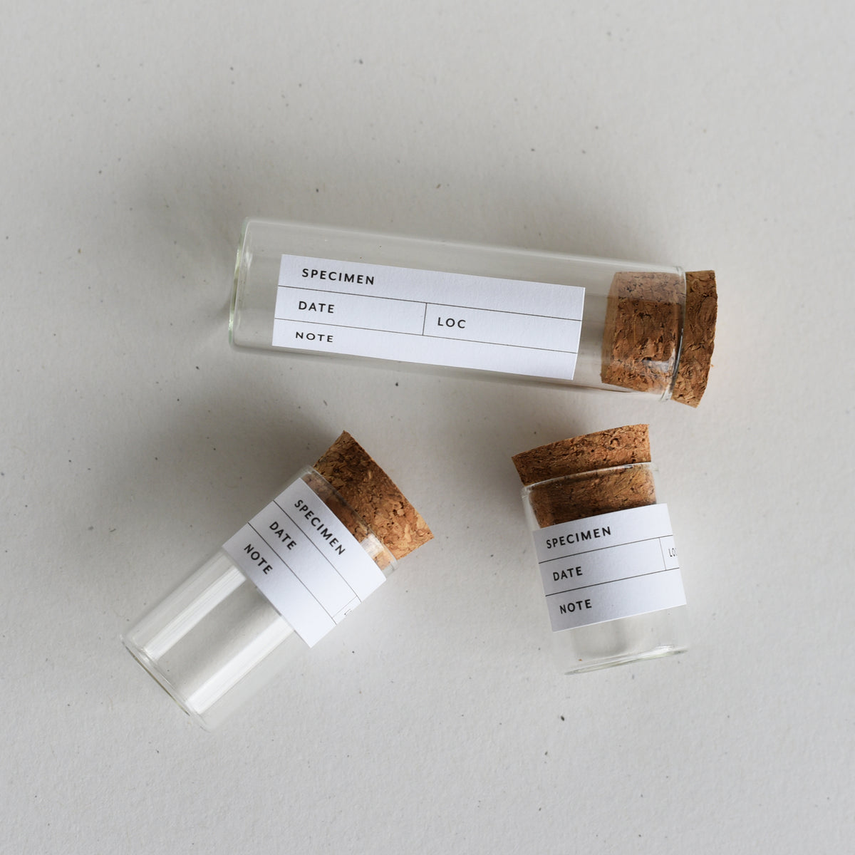 Specimen Bottles with Cork – June & December