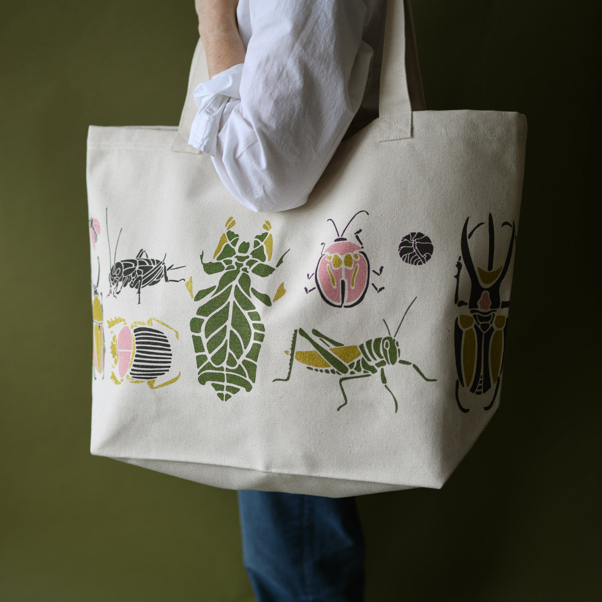 Small Wonders Bug + Insect Canvas Totes | For Markets + Garden – June ...