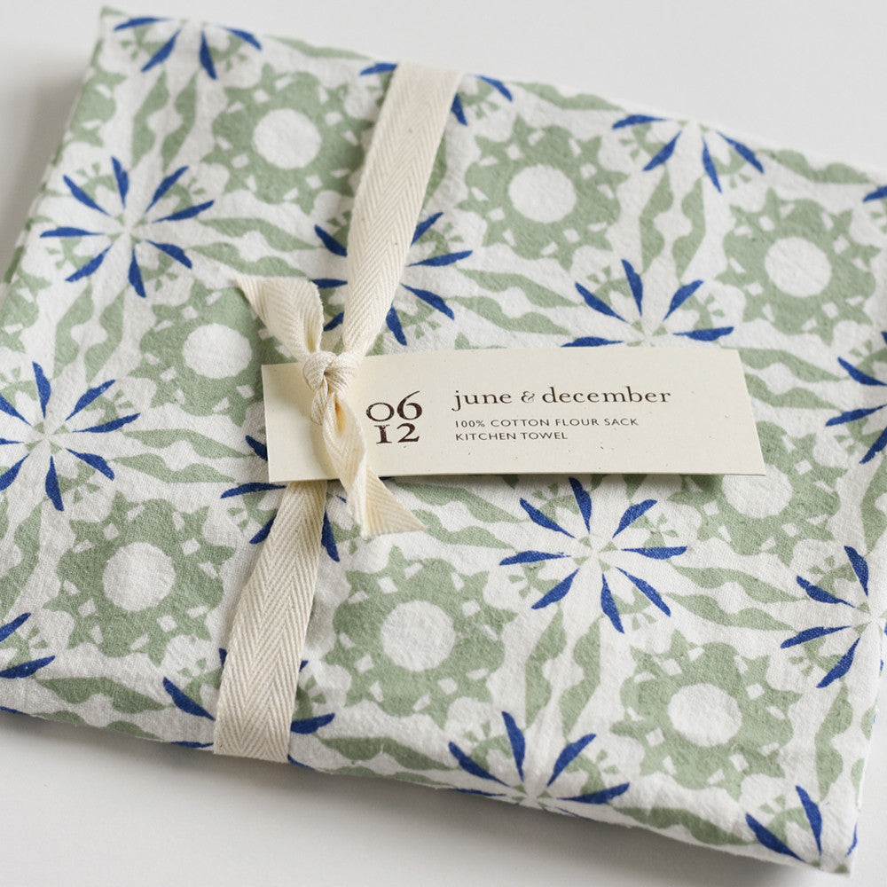 Meadow Chicory Kitchen Tea Towel | Reusable Botanical Towels – June ...