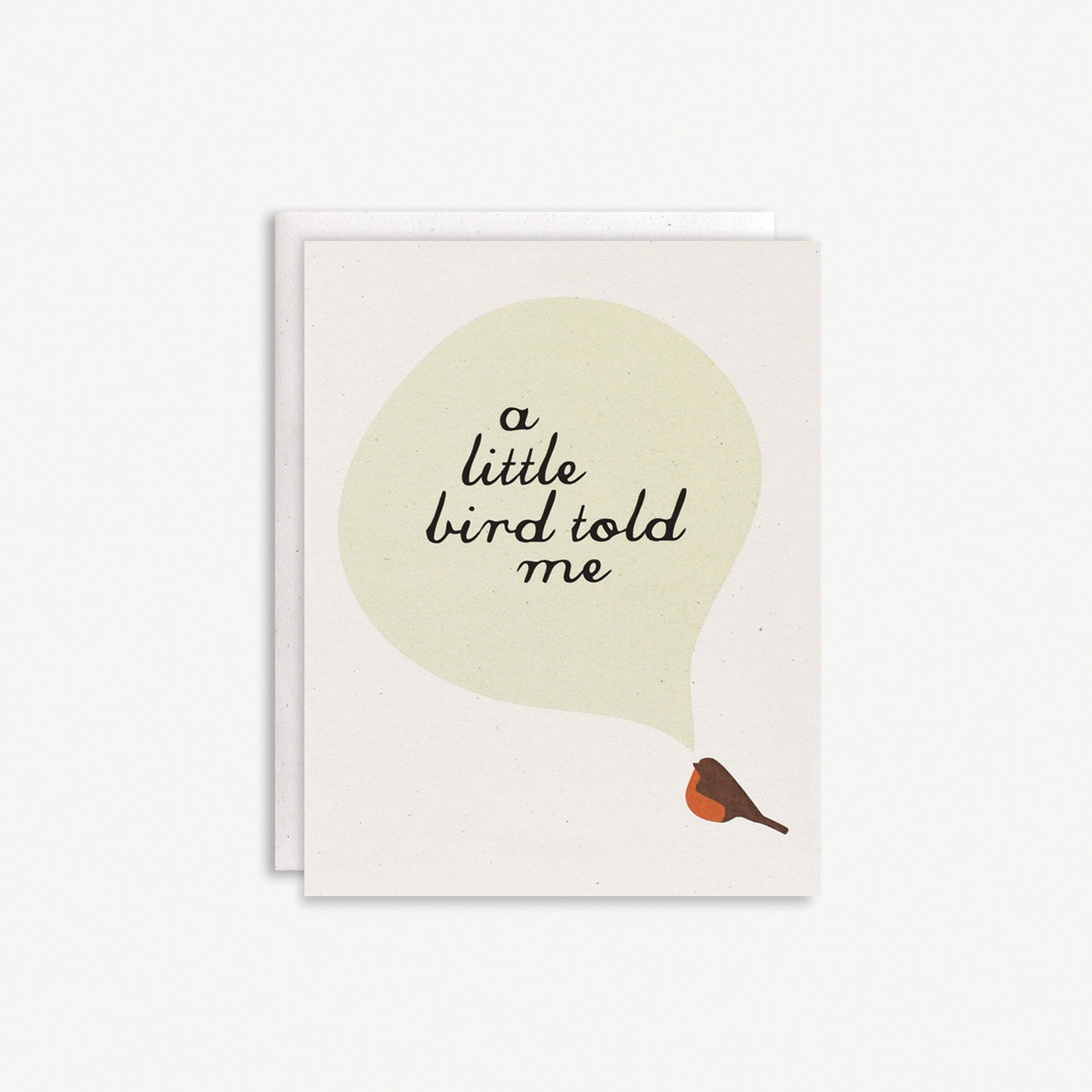 Robin A Little Bird Told Me Everyday Card | Greeting Card – June & December