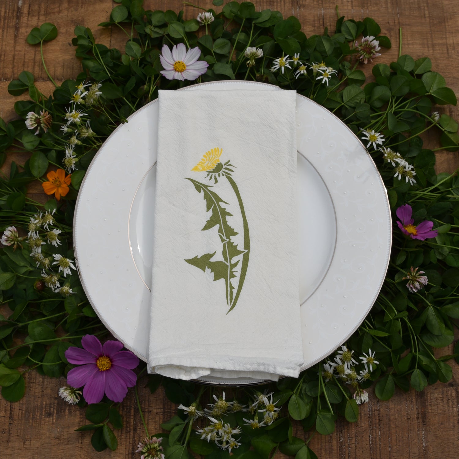 Flour Sack Cloth Napkins | Reusable Botanical Dinner Napkins – June ...