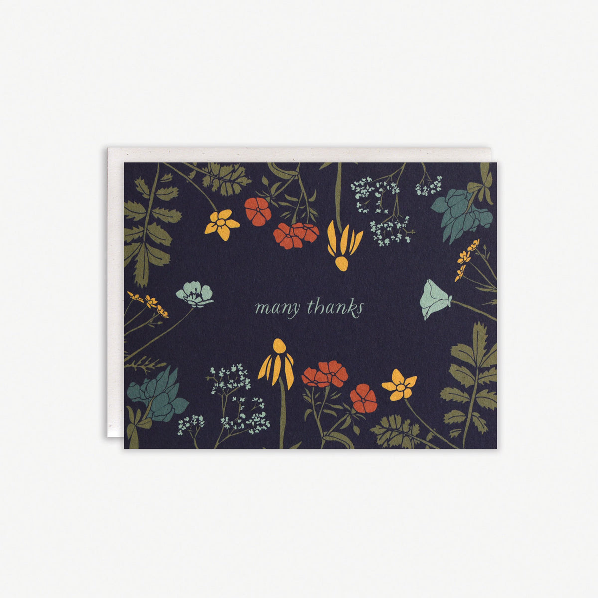 Many Thanks Thank You Card | Recycled Greeting Card – June & December