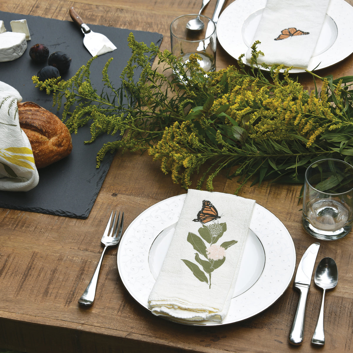 Monarch Cloth Napkins | Reusable Butterfly Napkin – June & December