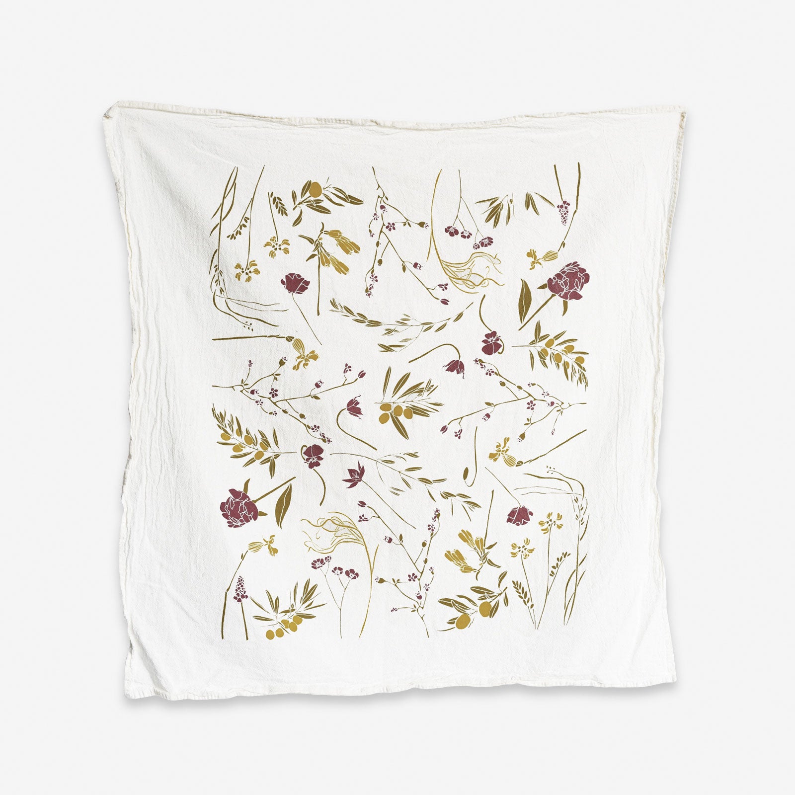 Flour Sack Kitchen Tea Towels | Sustainable Botanical Towels – June ...