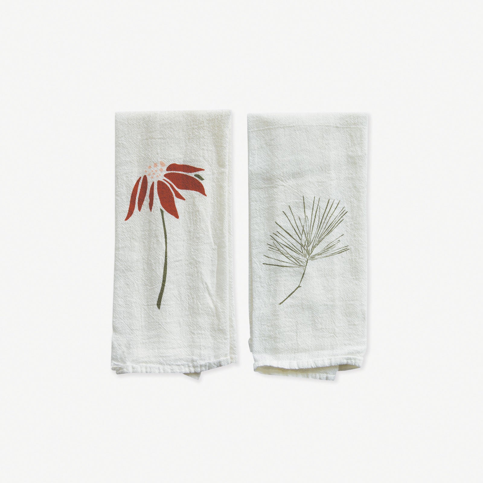 Flour Sack Cloth Napkins | Reusable Botanical Dinner Napkins – June ...