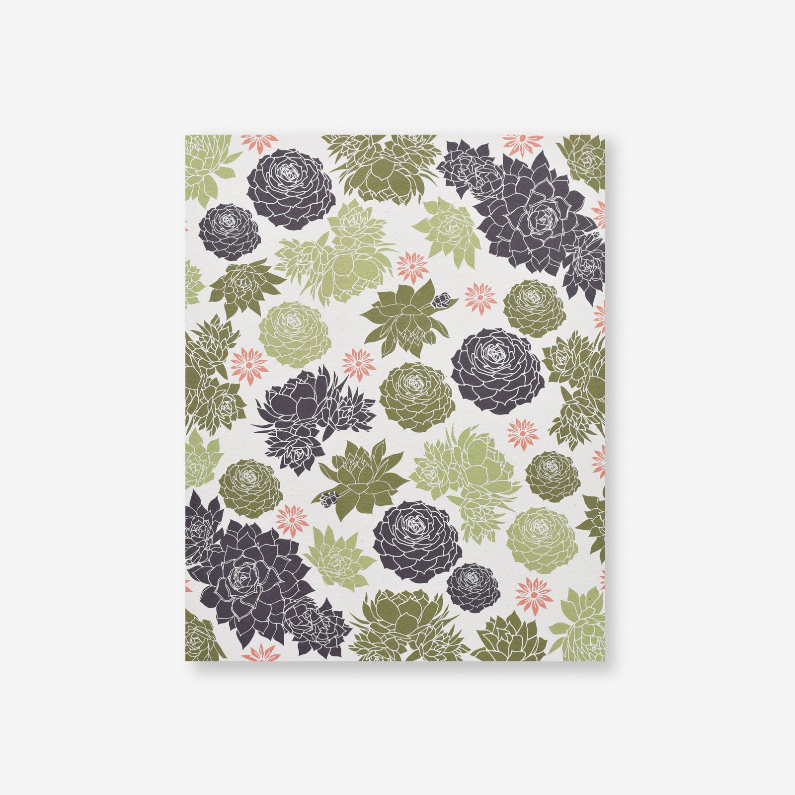 Succulent Art Print | Botanical Art Print 8x10 – June & December